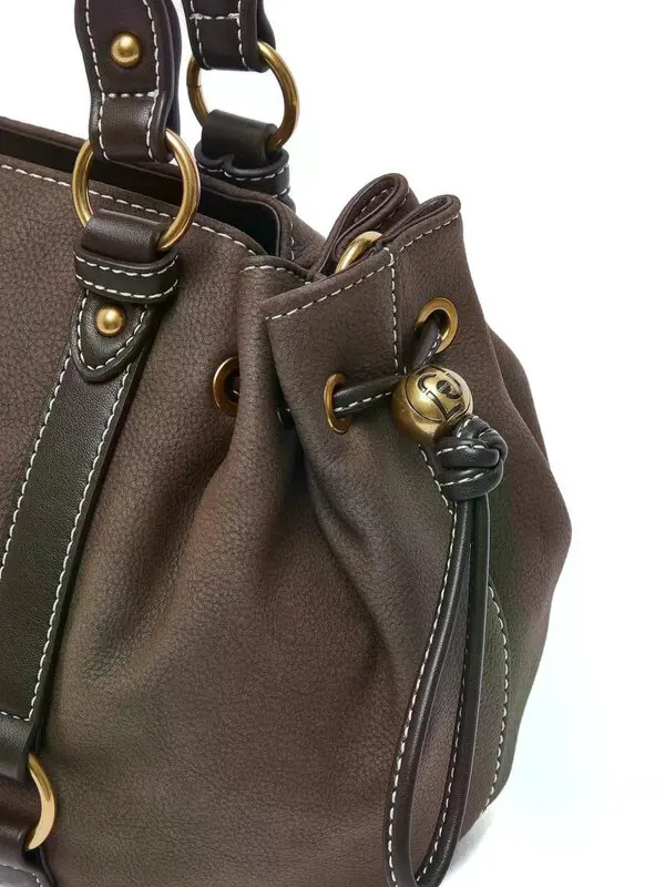 Liu Jo Drawstring Detail Handbag - Brown