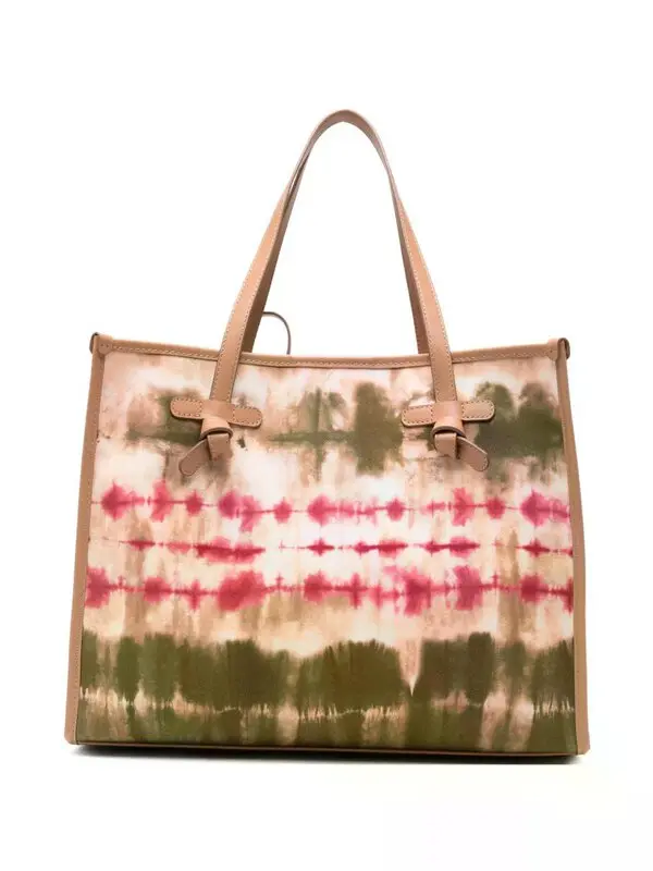 GIANNI CHIARINI Marcella Tie Dye Shoulder Bag - Neutrals