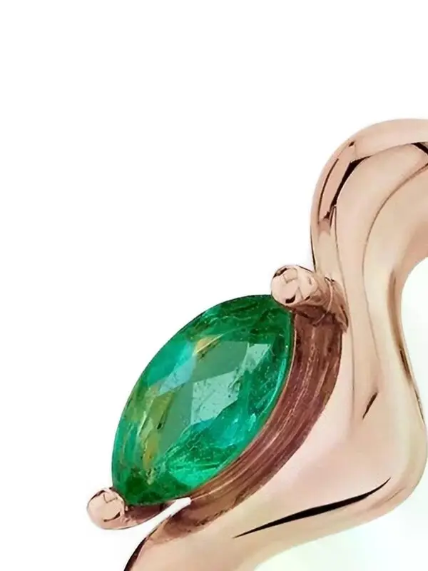 Shay Emerald Wave Ring - Pink