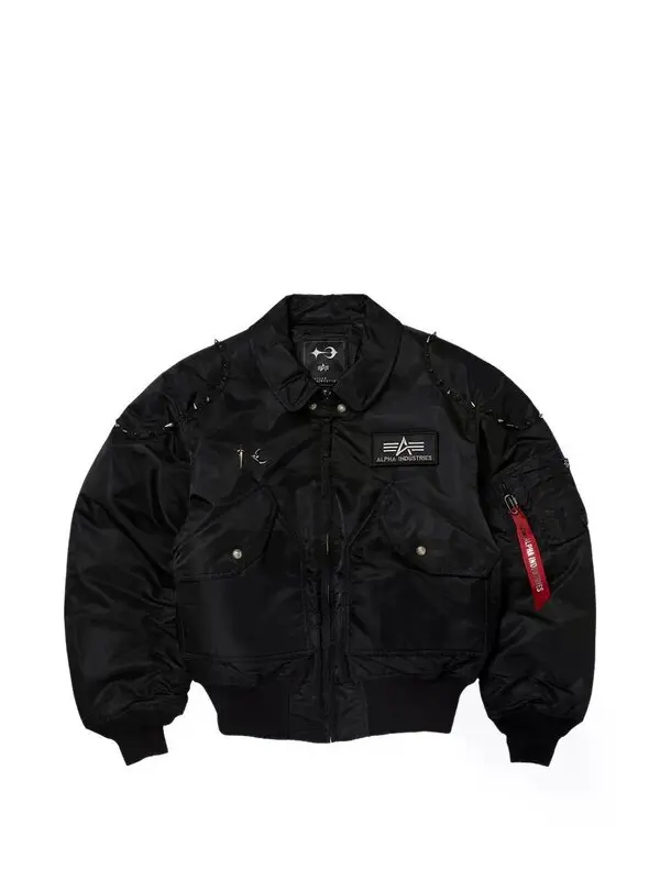 THUG CLUB Flap-pocket Bomber Jacket