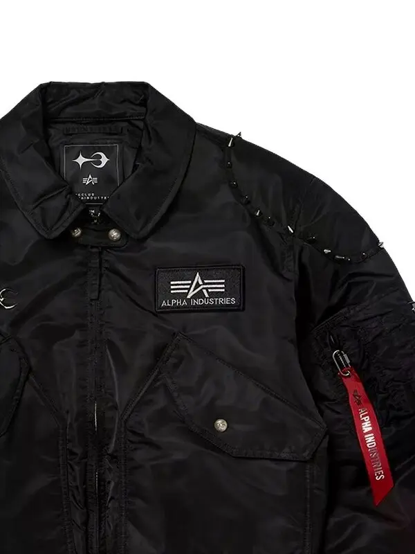 THUG CLUB Flap-pocket Bomber Jacket