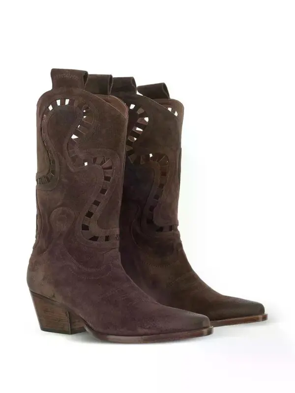 Sartore Cutout Boots - Brown