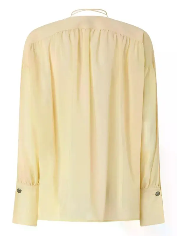 Pinko V-neck Cuffed Blouse