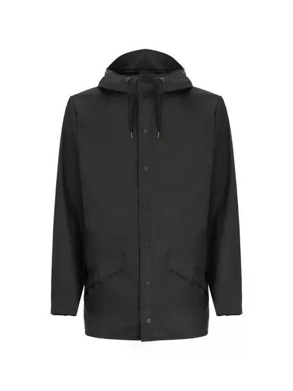 Rains Hooded Jacket - Black