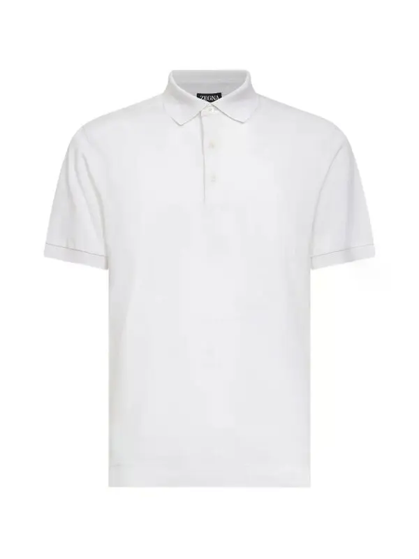 Zegna Ribbed Collar Polo Shirt