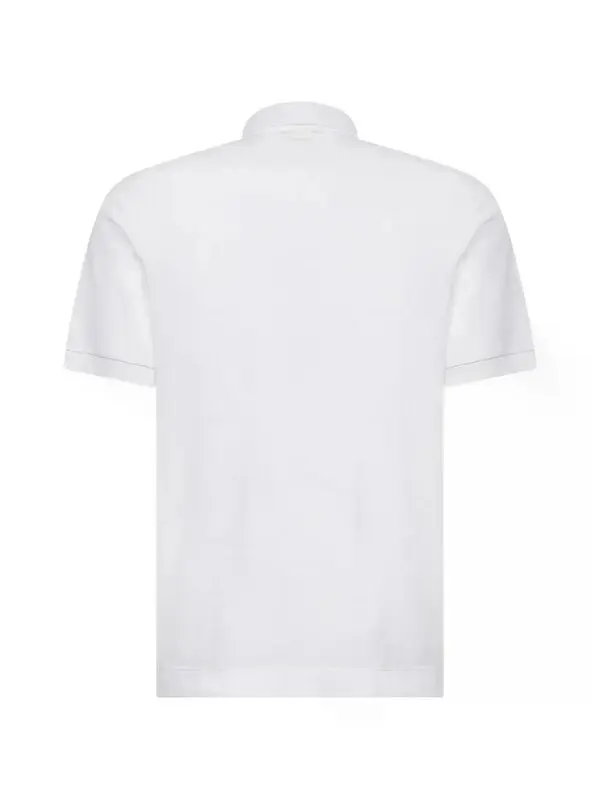 Zegna Ribbed Collar Polo Shirt