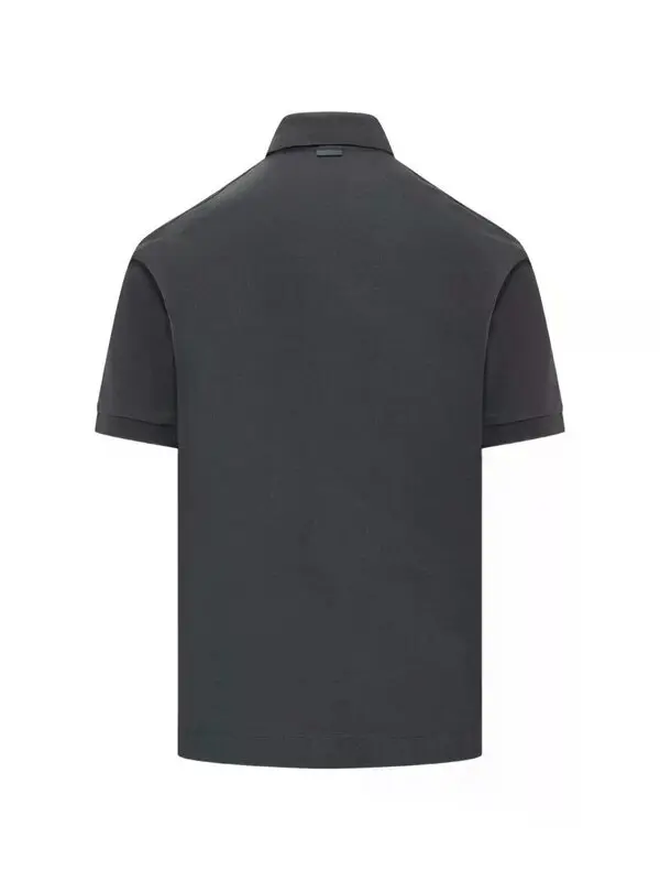 Zegna Short-sleeve Cotton Polo Shirt - Blue