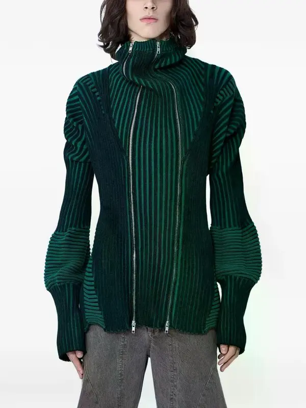 LUEDER Ribbed Zip-up Jacket