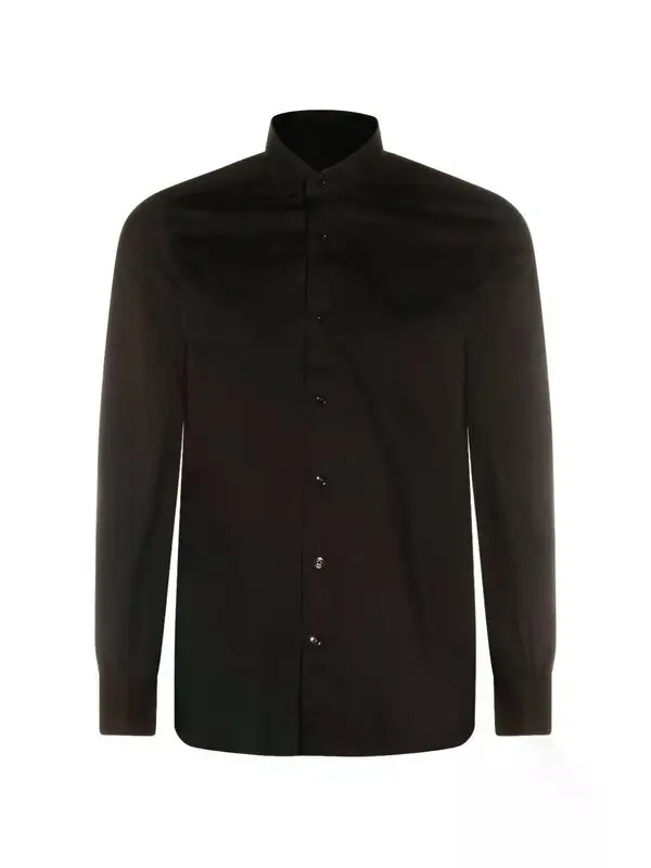 MAZZARELLI Buttoned Slim Shirt - Black