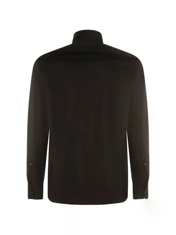 MAZZARELLI Buttoned Slim Shirt - Black