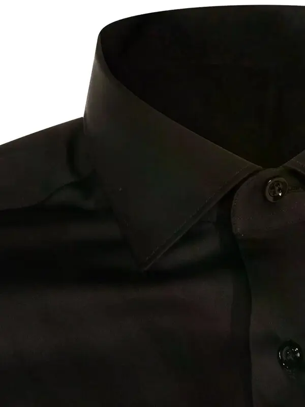 MAZZARELLI Buttoned Slim Shirt - Black