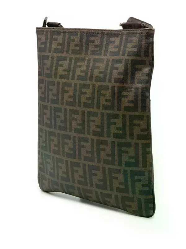 Fendi 2000-2010 Zucca Spalmati Crossbody Bag