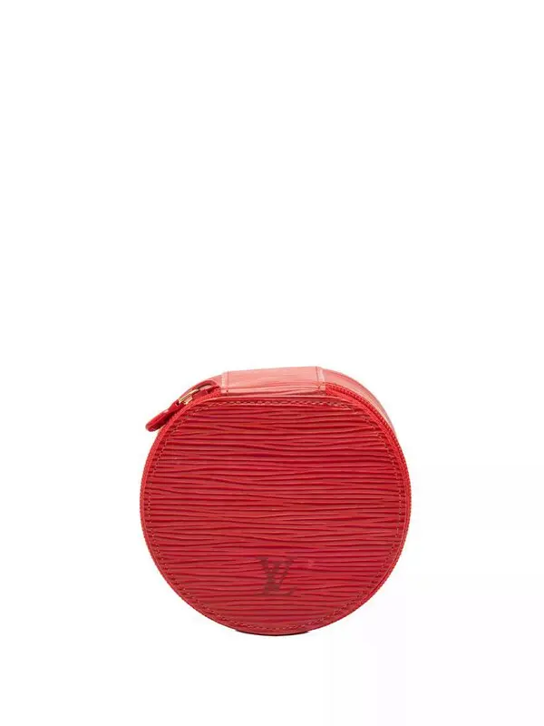LOUIS VUITTON 1990-2000 Epi Ecrin Bijoux Travel Jewelry Case - Red