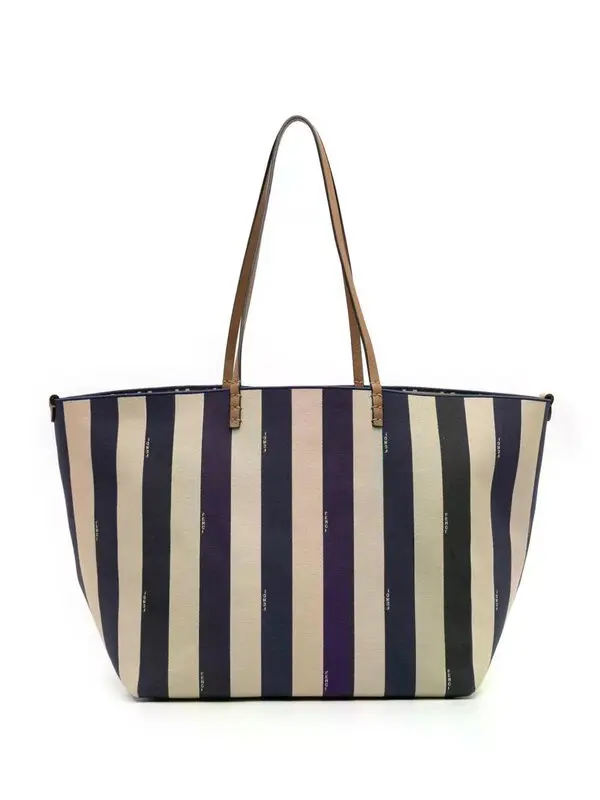 Fendi Large Zucca Canvas Reversible Tote Bag - Blue