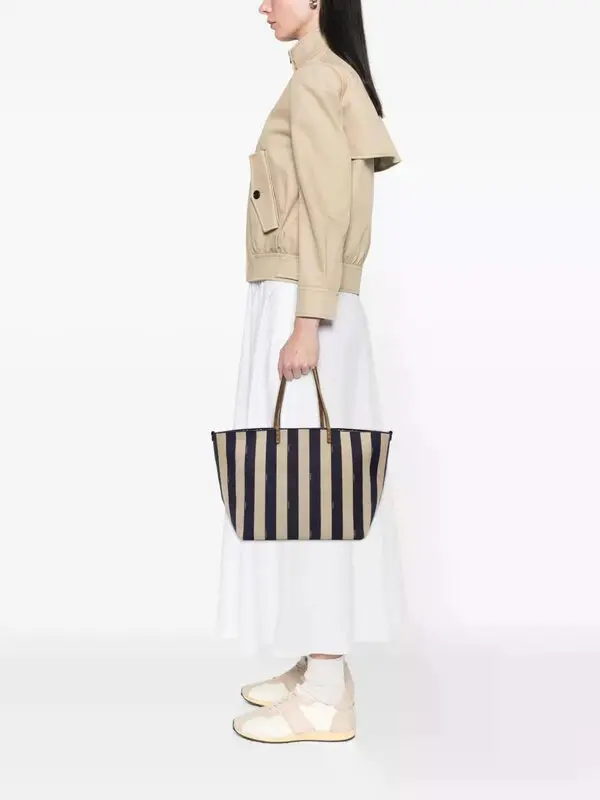 Fendi Large Zucca Canvas Reversible Tote Bag - Blue