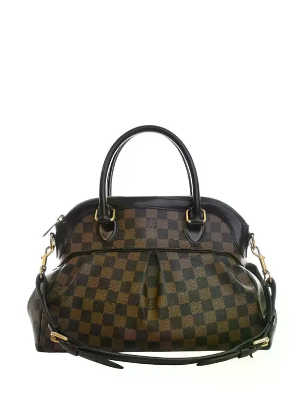 LOUIS VUITTON 2012 Damier Ebene Trevi Pm Satchel - Brown