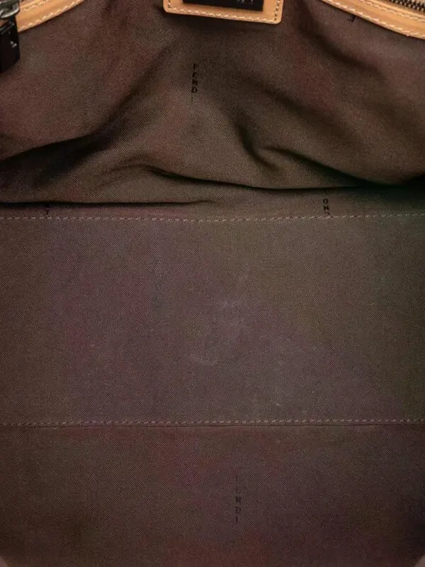 Fendi 2000-2010 Zucchino Canvas Shoulder Bag