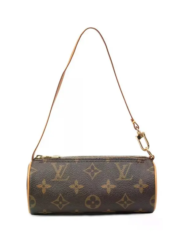 LOUIS VUITTON 1990-2010 Monogram Papillon Pochette - Brown