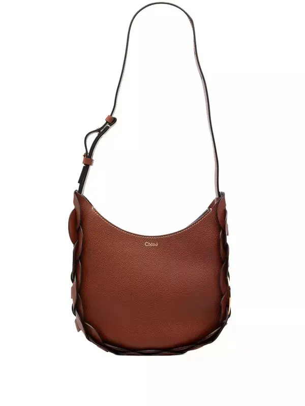 Chloé Small Grained Calfskin Darryl Hobo Crossbody Bag - Brown