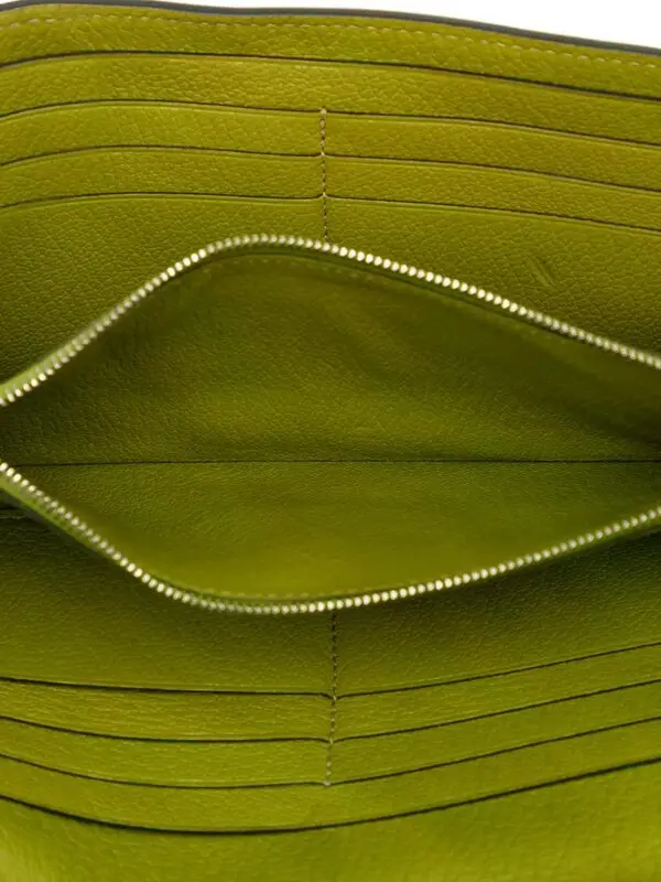 Hermès 2009 Chevre Mysore Kelly Longue Wallet - Green