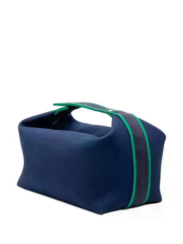 Hermès Large Toile Bride A Brac Case - Blue