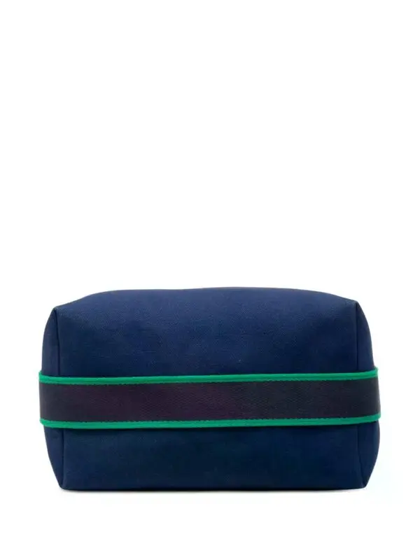 Hermès Large Toile Bride A Brac Case - Blue