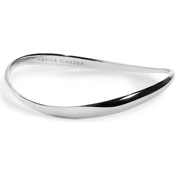 Monica Vinader Swirl Bangle - Sterling Silver
