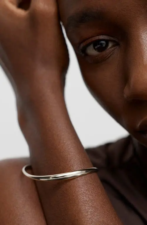 Monica Vinader Swirl Bangle - Sterling Silver