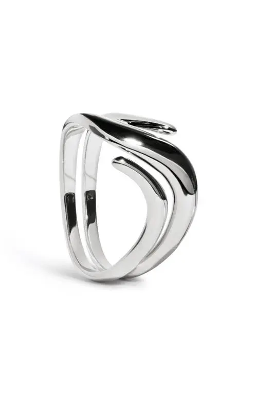 Monica Vinader Swirl Wrap Ring - Sterling Silver