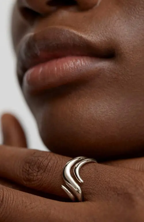 Monica Vinader Swirl Wrap Ring - Sterling Silver