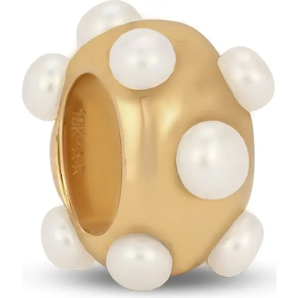 Adina Reyter Coco Freshwater Pearl Big Bead Enhancer - 10k Yellow Gold/pearl
