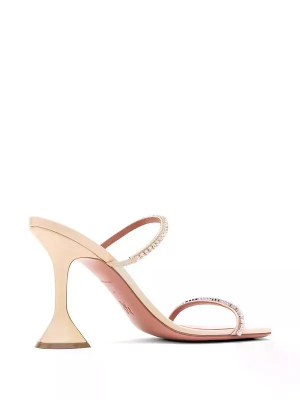 Amina Muaddi 95mm Gilda Heeled Sandals