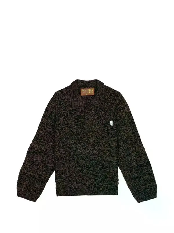 BRAIN DEAD Half-button Sweater