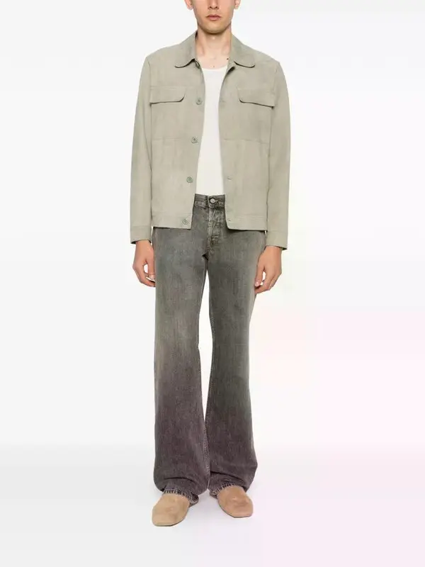 SALVATORE SANTORO Leather Shirt - Green