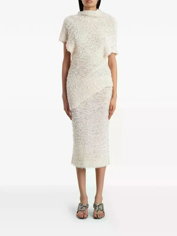 Khaite Textured Skirt