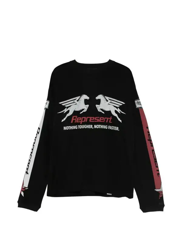 REPRESENT Pegasus Long-sleeve T-shirt - Black