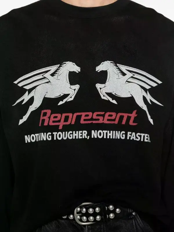 REPRESENT Pegasus Long-sleeve T-shirt - Black