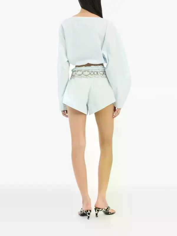 ROTATE BY BIRGER CHRISTENSEN Tie-strap Long-sleeve Blouse