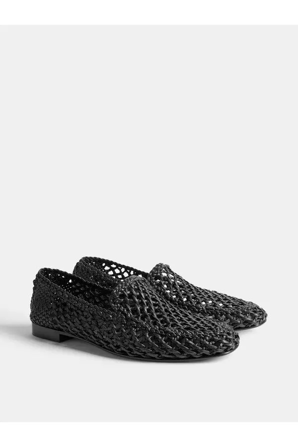 Le Monde Beryl Soft Knotted Leather Loafers
