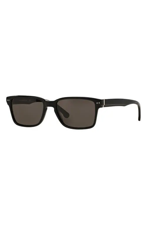 Brooks Brothers Rectangular Sunglasses - Black/grey
