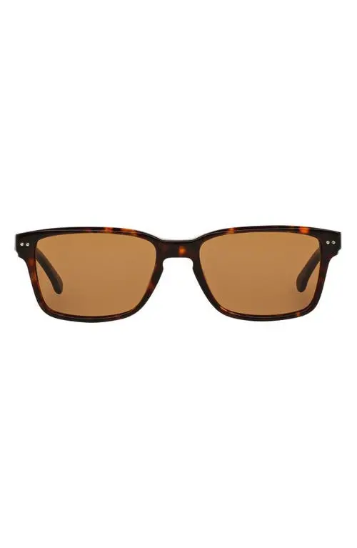 Brooks Brothers Rectangular Sunglasses - Tortoise/brown