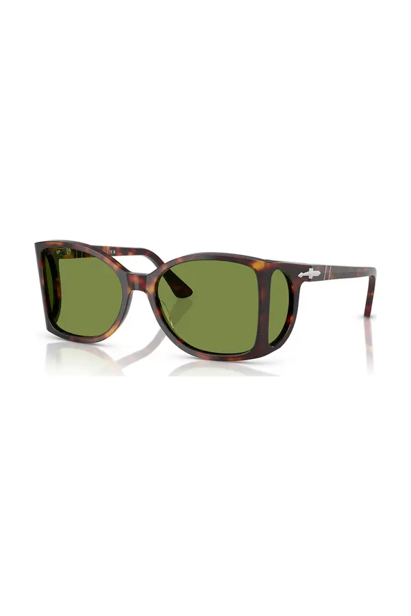 Persol Tortoise Square Frame Sunglasses - Green