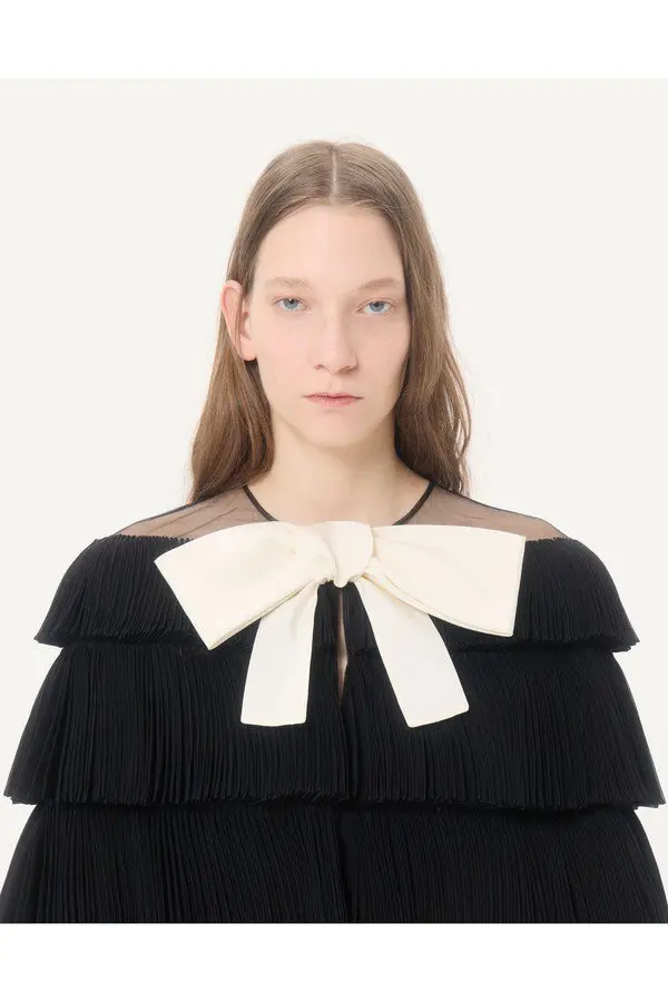 Valentino Garavani Embroidered Organza Cape