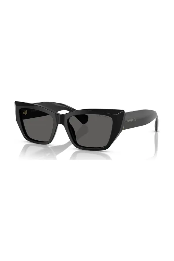 TIFFANY SUNGLASS HUT Tiffany & Co. Black Cat-eye Sunglasses - Red