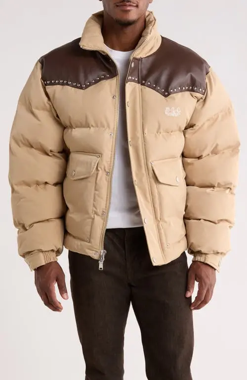 NOTHING GROWS OVERNIGHT Western Down Puffer Jacket