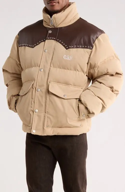 NOTHING GROWS OVERNIGHT Western Down Puffer Jacket