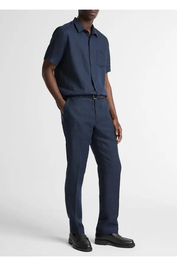 Vince Linen Classic Fit Trousers