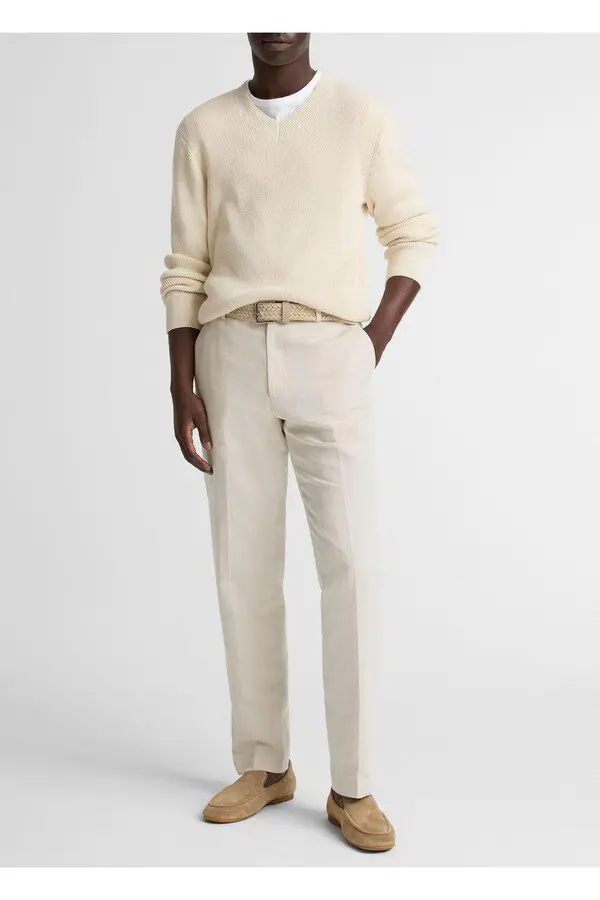Vince Linen-cotton Classic Pant