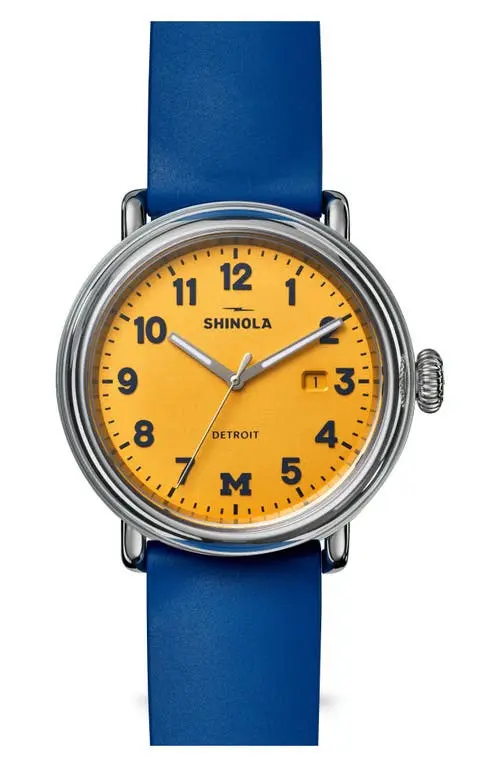 Shinola Detrola Rubber Strap Watch - Maize
