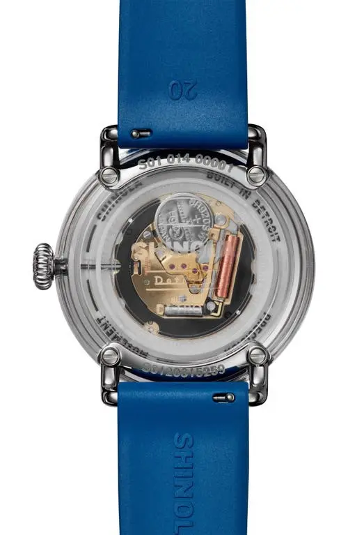 Shinola Detrola Rubber Strap Watch